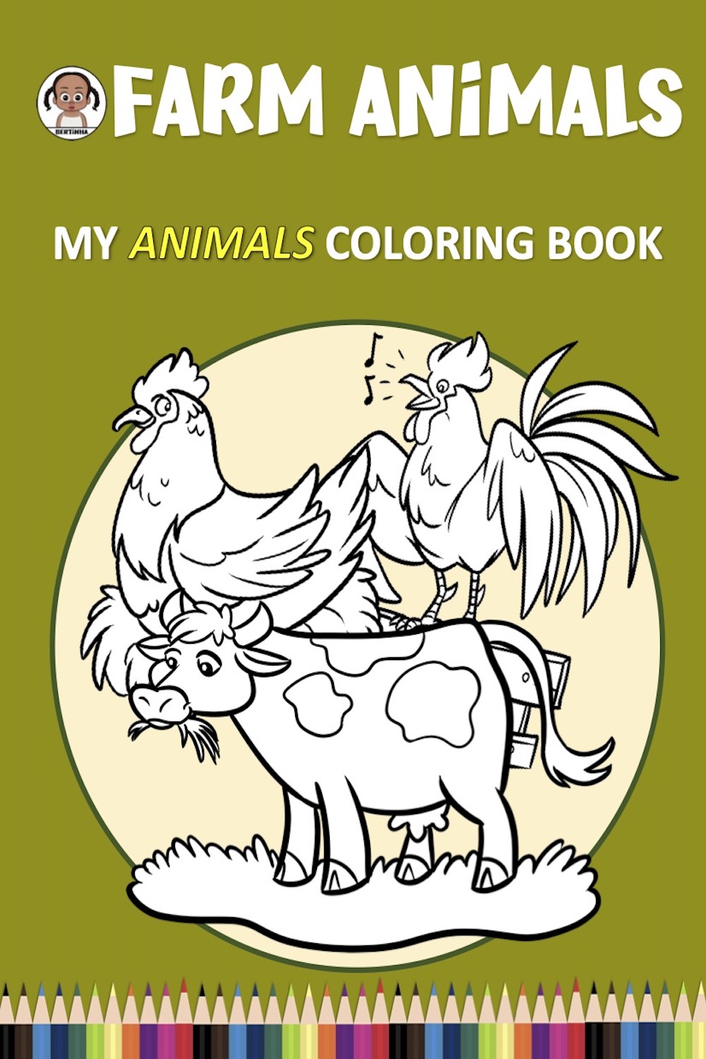 My Animals Coloring Book – Farm | Bertinha