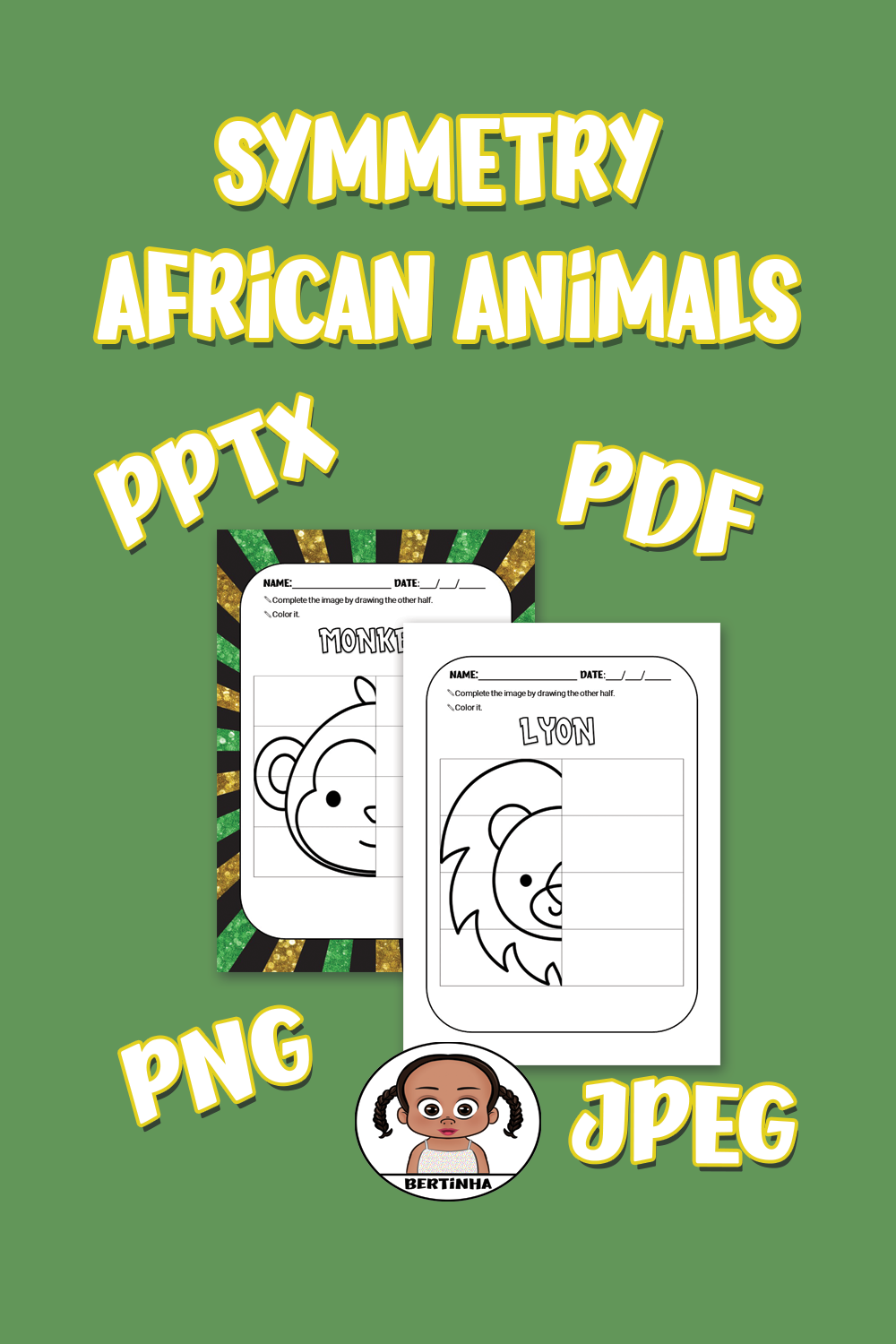 Symmetry – African Animals | Bertinha