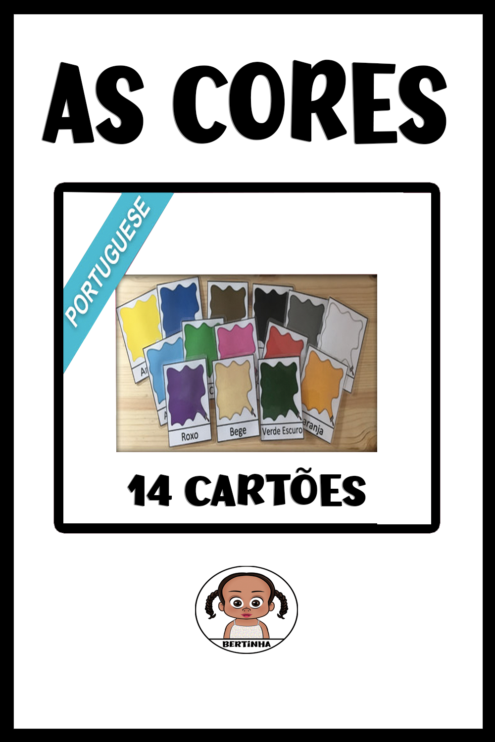 Colors in Portuguese | Flash Cards | Bertinha
