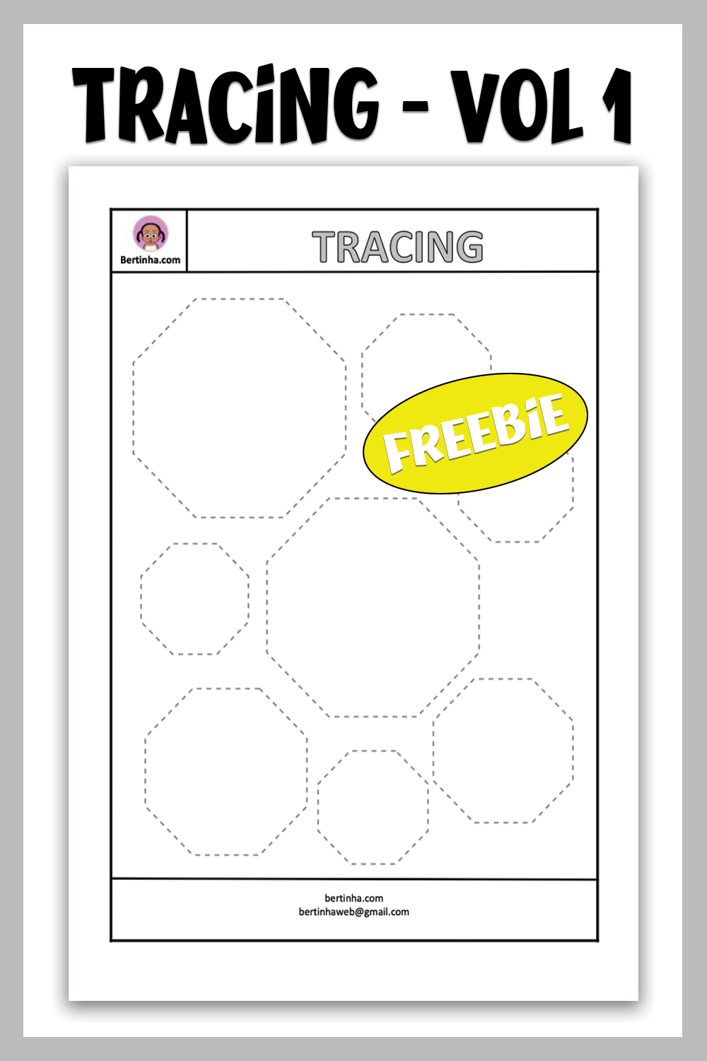 Tracing Vol 1 – Freebie | Bertinha