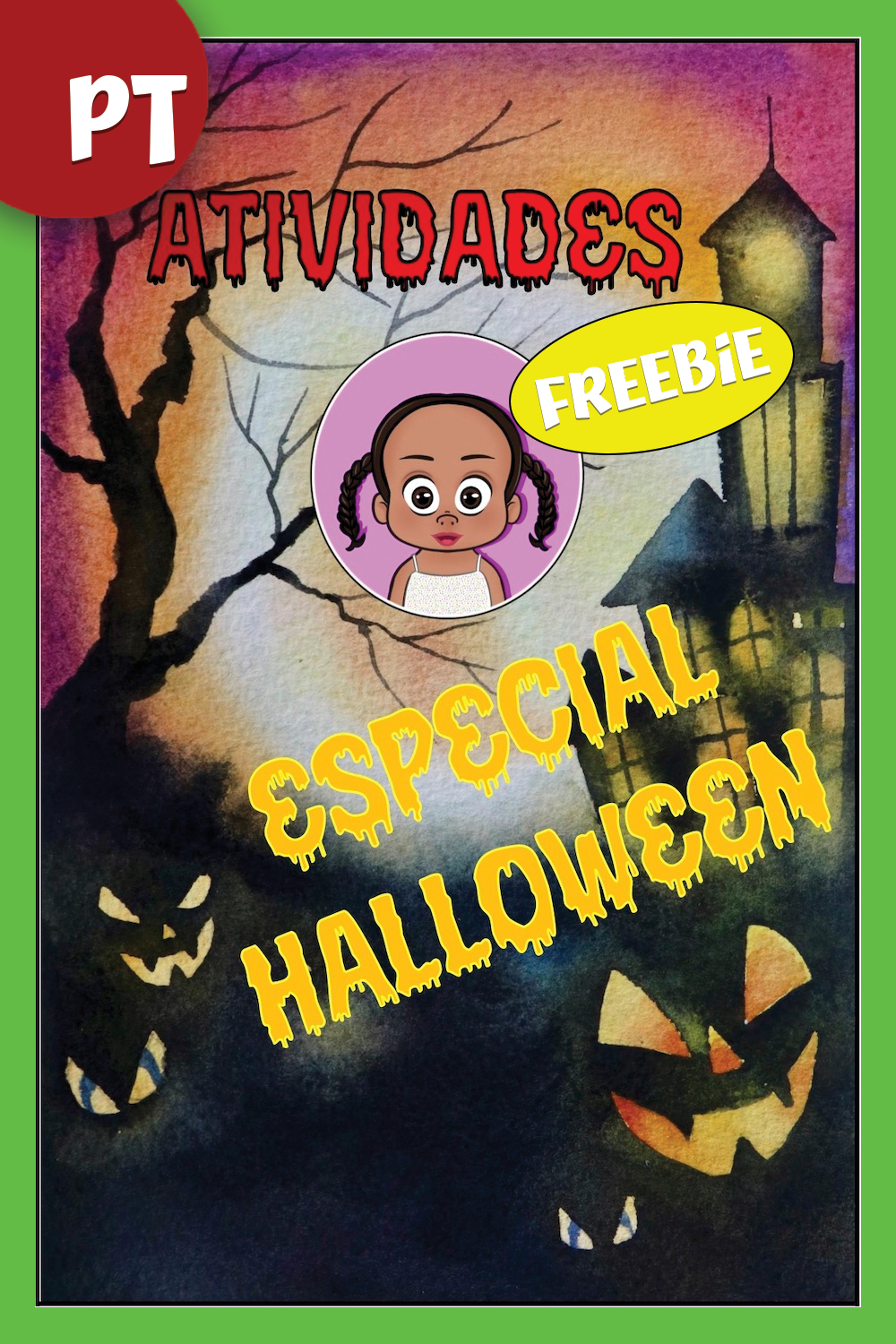 Especial Halloween – Activity book in Portuguese | Freebie | Bertinha